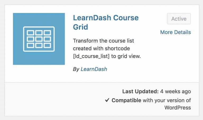 How to Use & Customize the LearnDash Course Grid