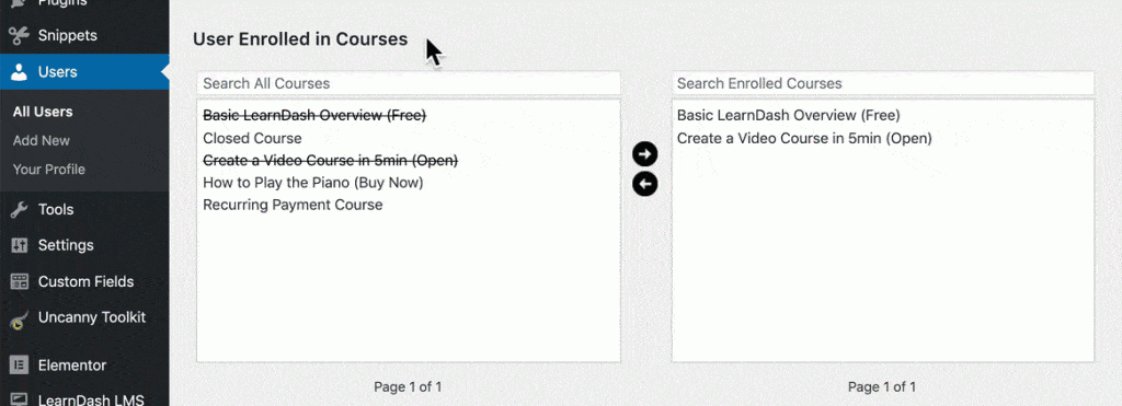2 Ways To Manually Enroll Users Into A Learndash Course