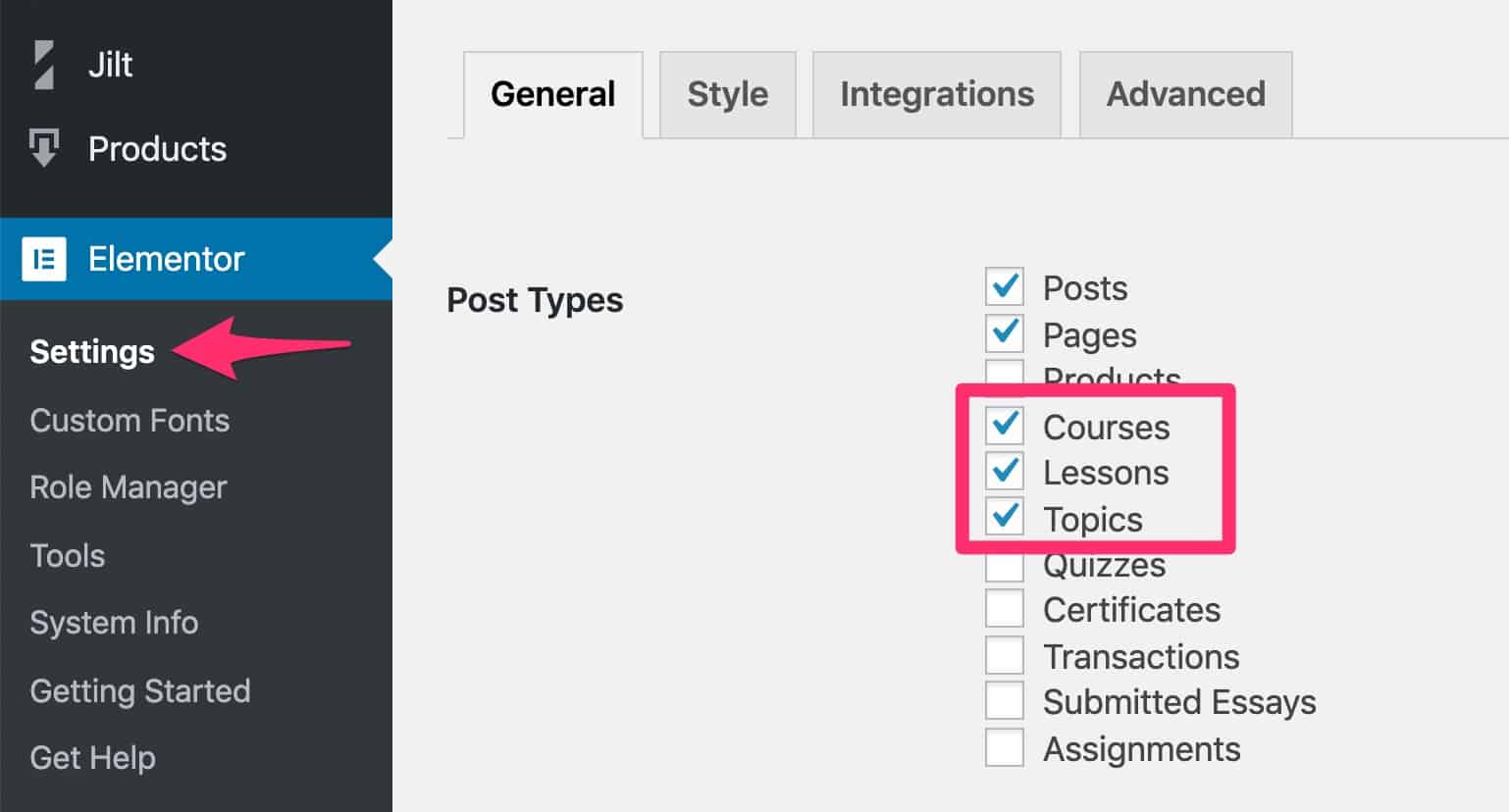 How To Enable Elementor Templates For Learndash Courses Lessons And Topics