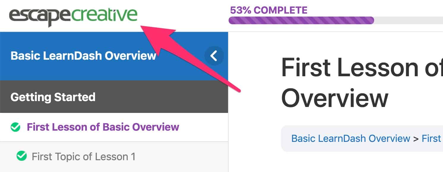How to Change the LearnDash Focus Mode Logo URL