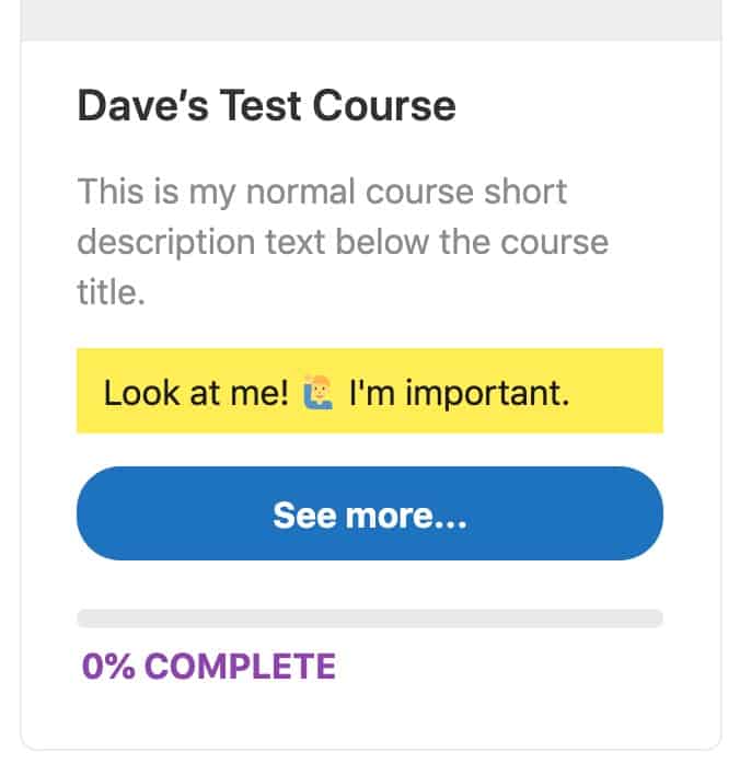 Formatting Short Descriptions In The Learndash Course Grid