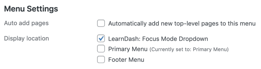 How To Add Links To The Learndash Focus Mode Dropdown Menu